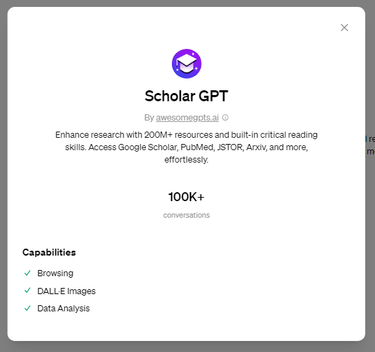 Scholar GPT on GPT Review | The world's largest & most trusted source on GPTs.